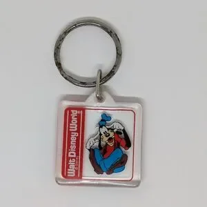 Disney | Accessories | Vintage Walt Disney World Goofy Acrylic Keychain ...